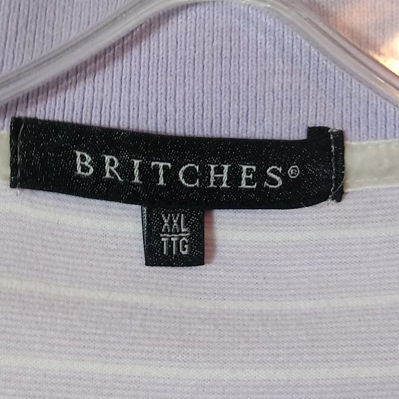 Britches | Shirts | Britches Polo Golf Shirt Size Xxl Lavender Striped ...